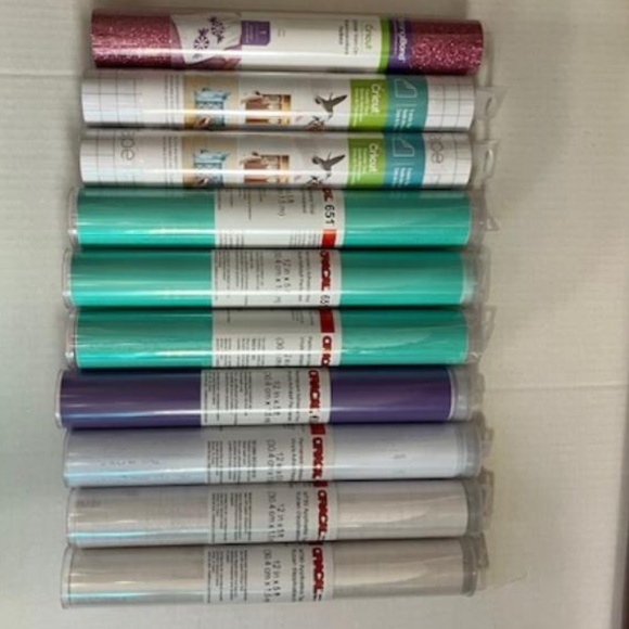 Cricut | Other | Oracal And Cricut Misc Rolls Of Vinyl And Adhesive ...